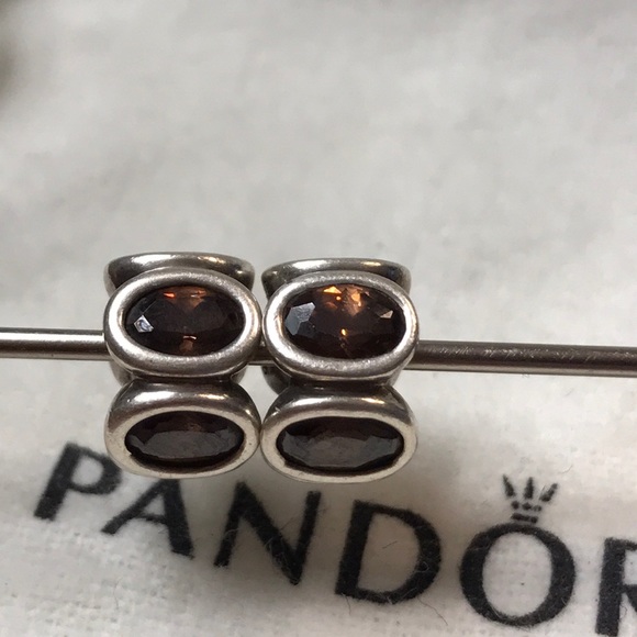 Pandora | Jewelry | Pandora Brown Oval Lights Charm 2 Available | Poshmark
